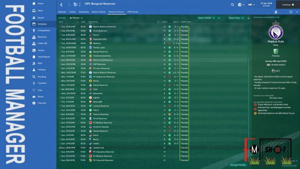 How to Arrange Friendly Matches in Football Manager?